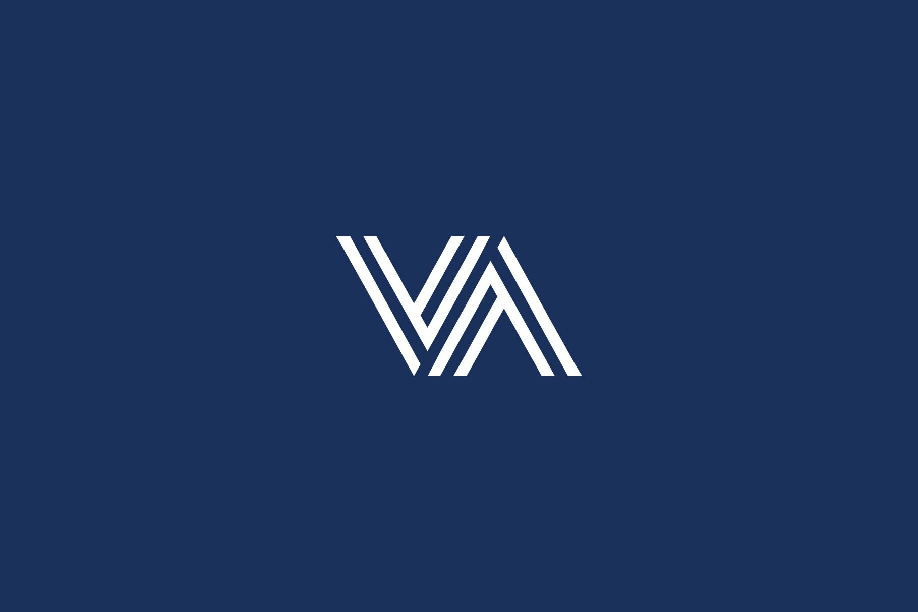 VA initial logo, a Branding & Logo Template by ZHR Creative