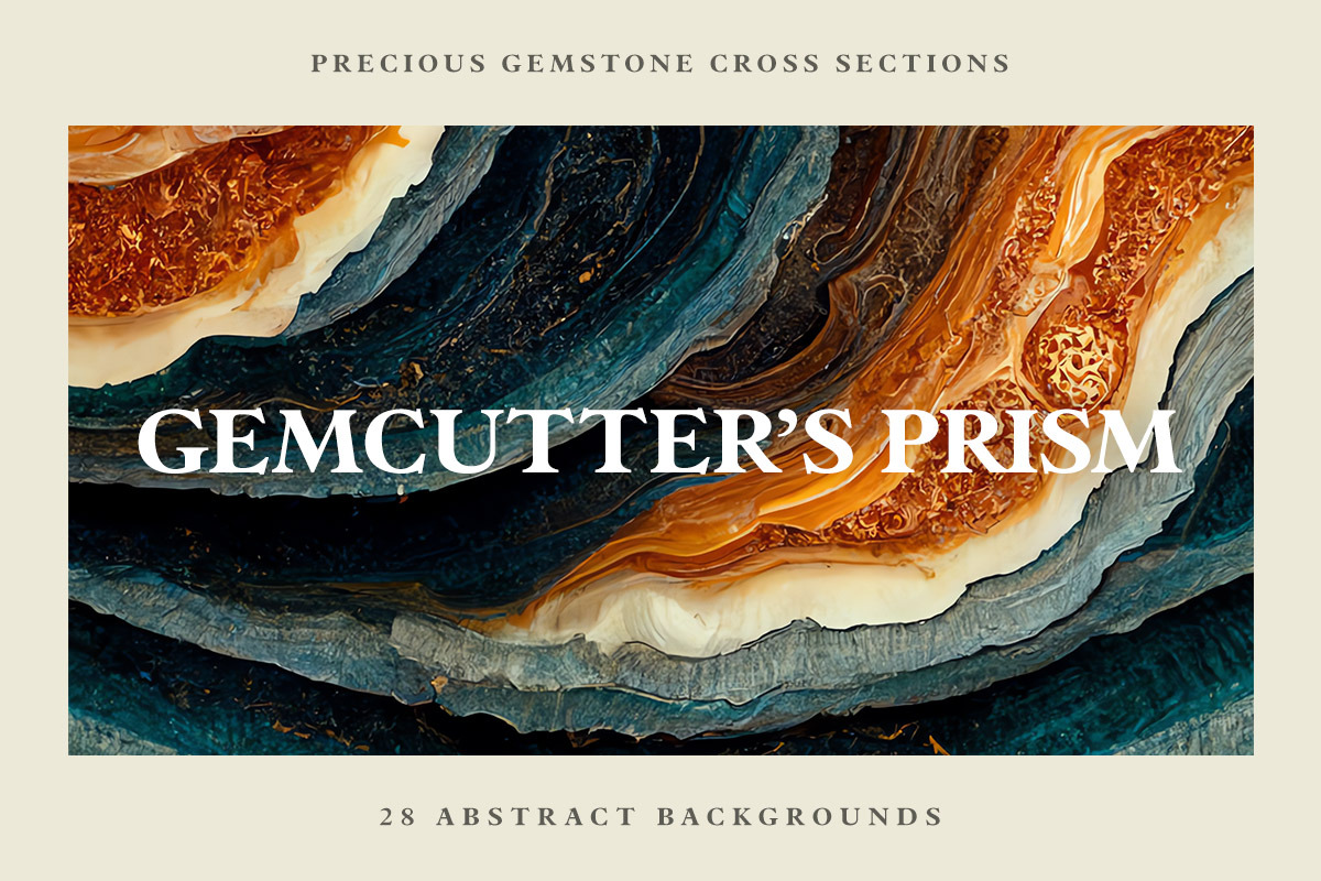 Gemcutter's Prism - Abstract Gems, an Illustration by Tugcu Design Co.