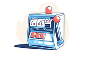 Retro slot machine, a Texture Graphic by Kit8.net