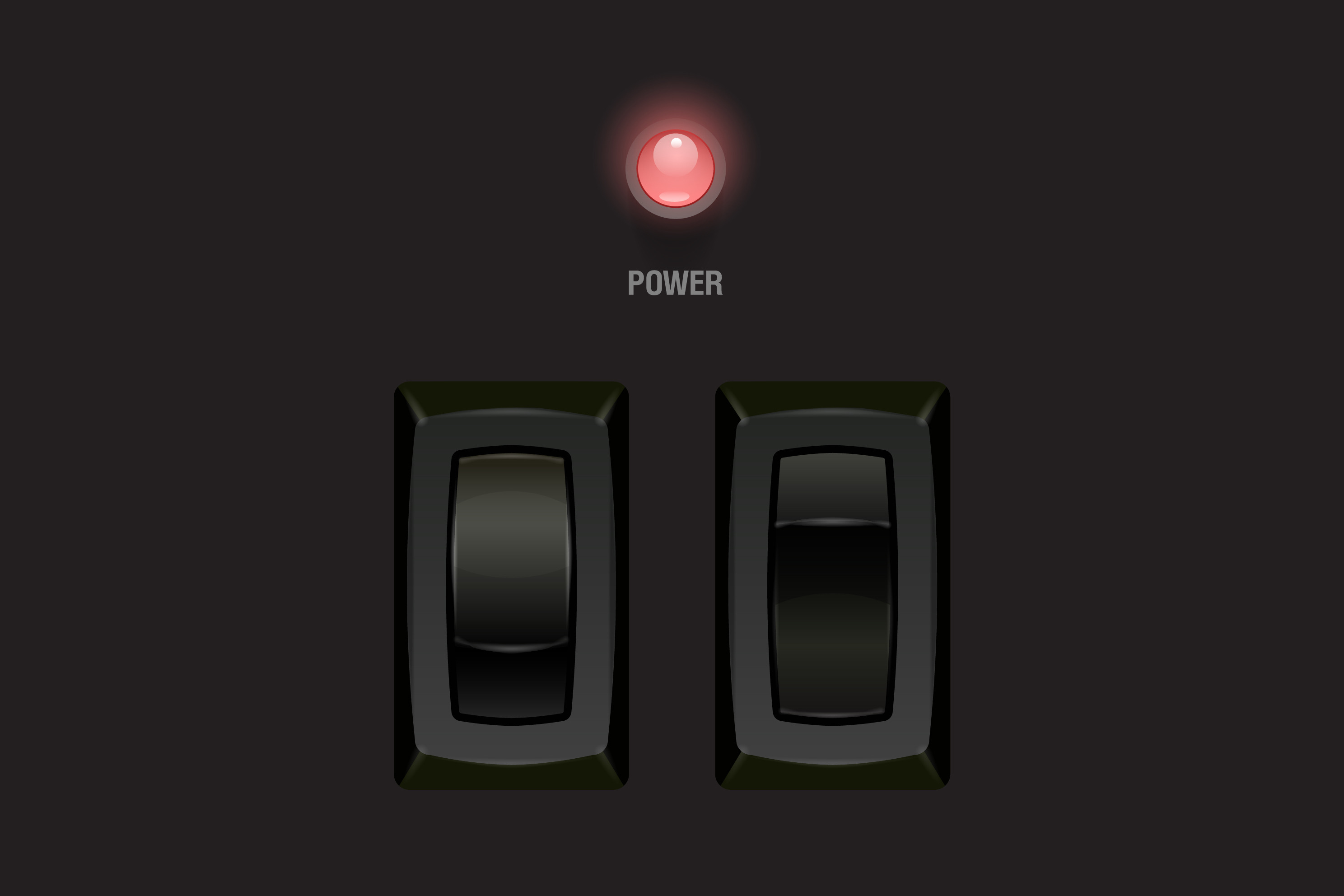 Cool Realistic Toggle Switch black, an Object Graphic by Sunny