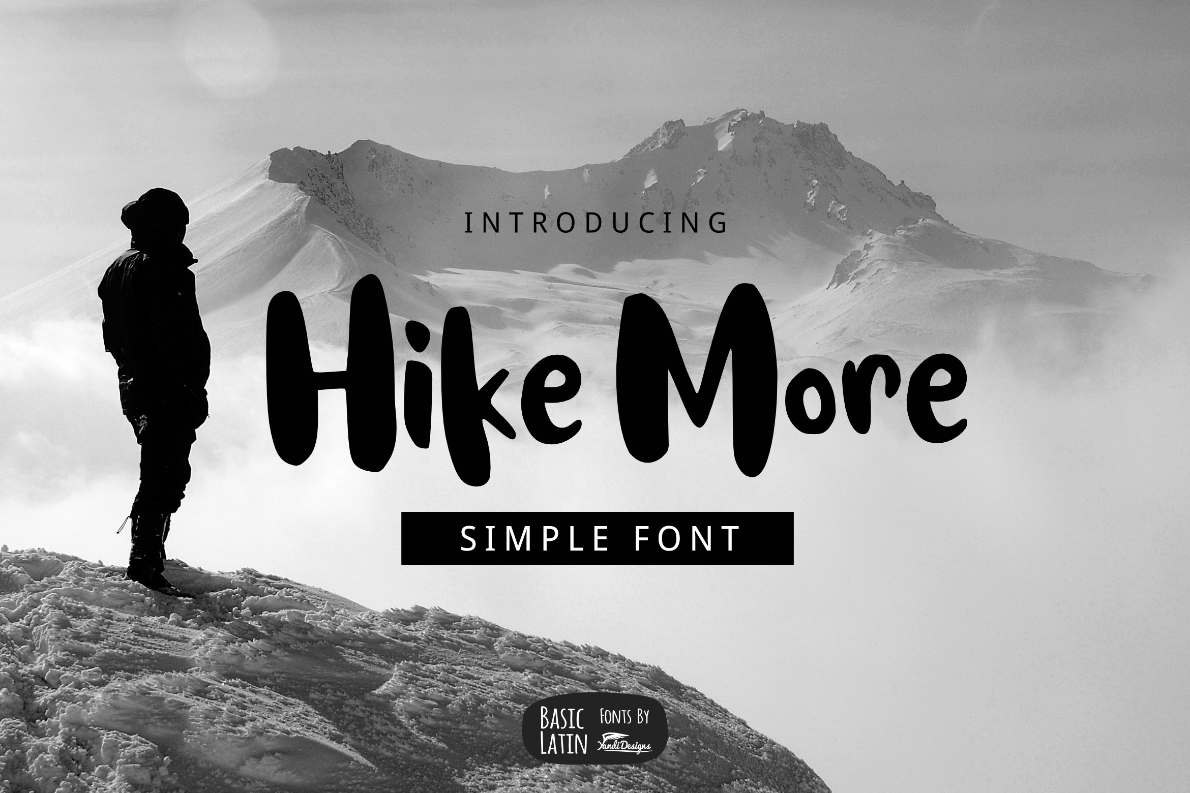 Hike More Font, a Sans Serif Font by YandiDesigns