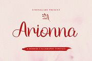 Arionna - Modern Calligraphy Font, a Script Font by StringLabs ...