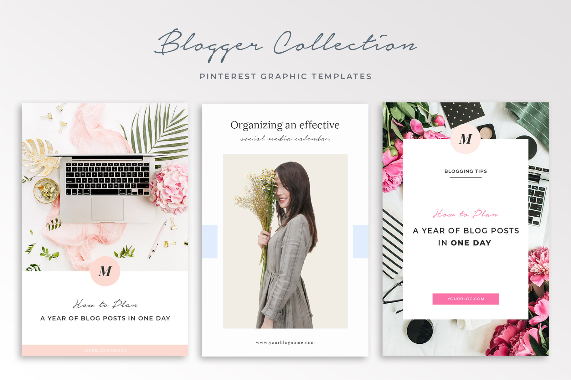 Pinterest Templates for Bloggers | Social Media Templates ~ Creative Market
