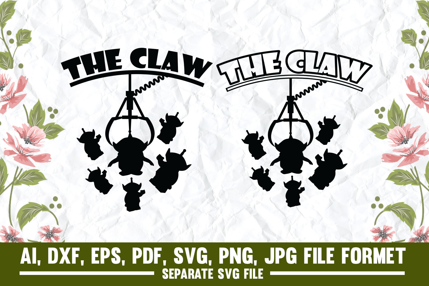toy story,disney,aliens,the claw svg, an Object Graphic by asmatanha