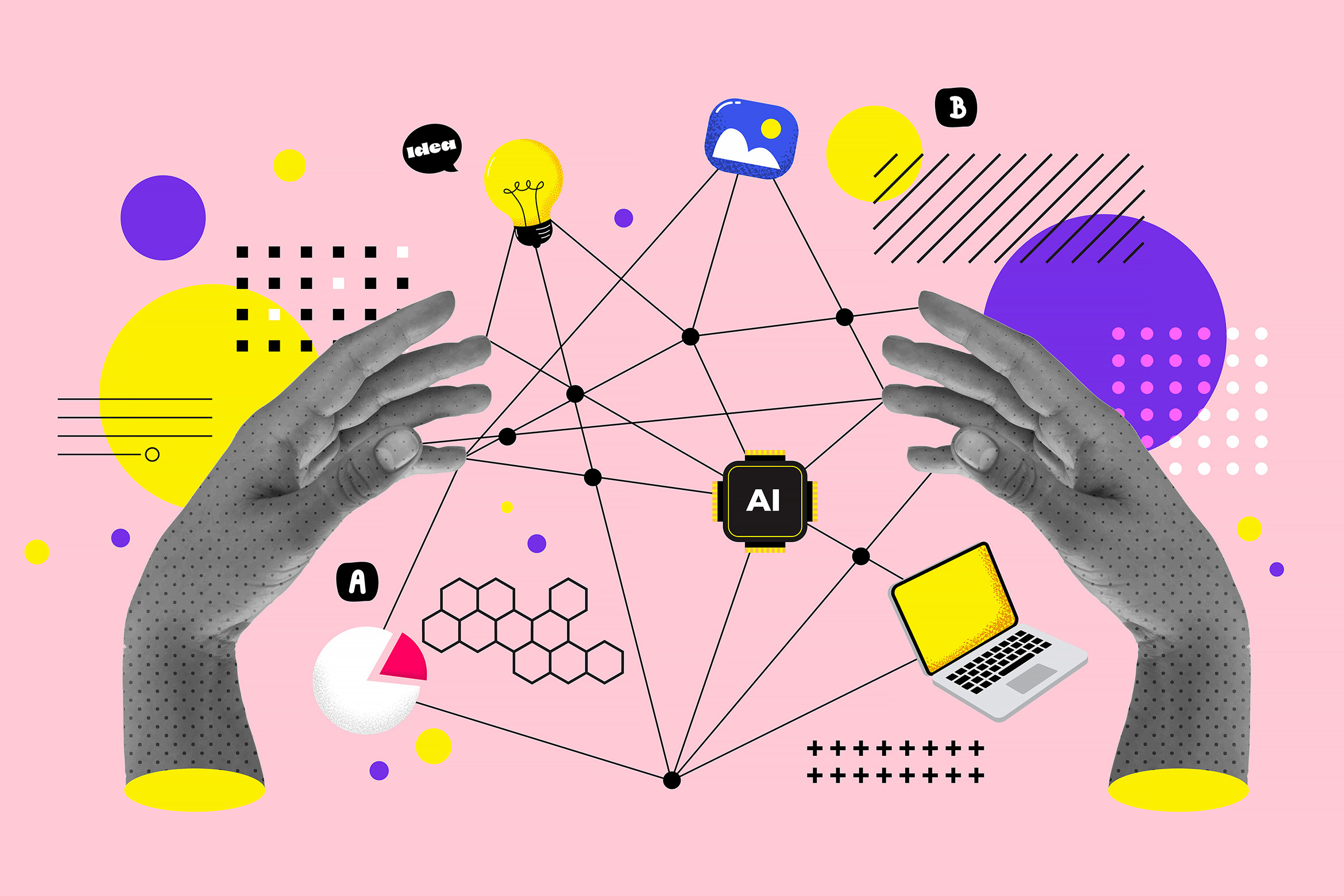 Business management collage, an Object Illustration by Creative Graphics