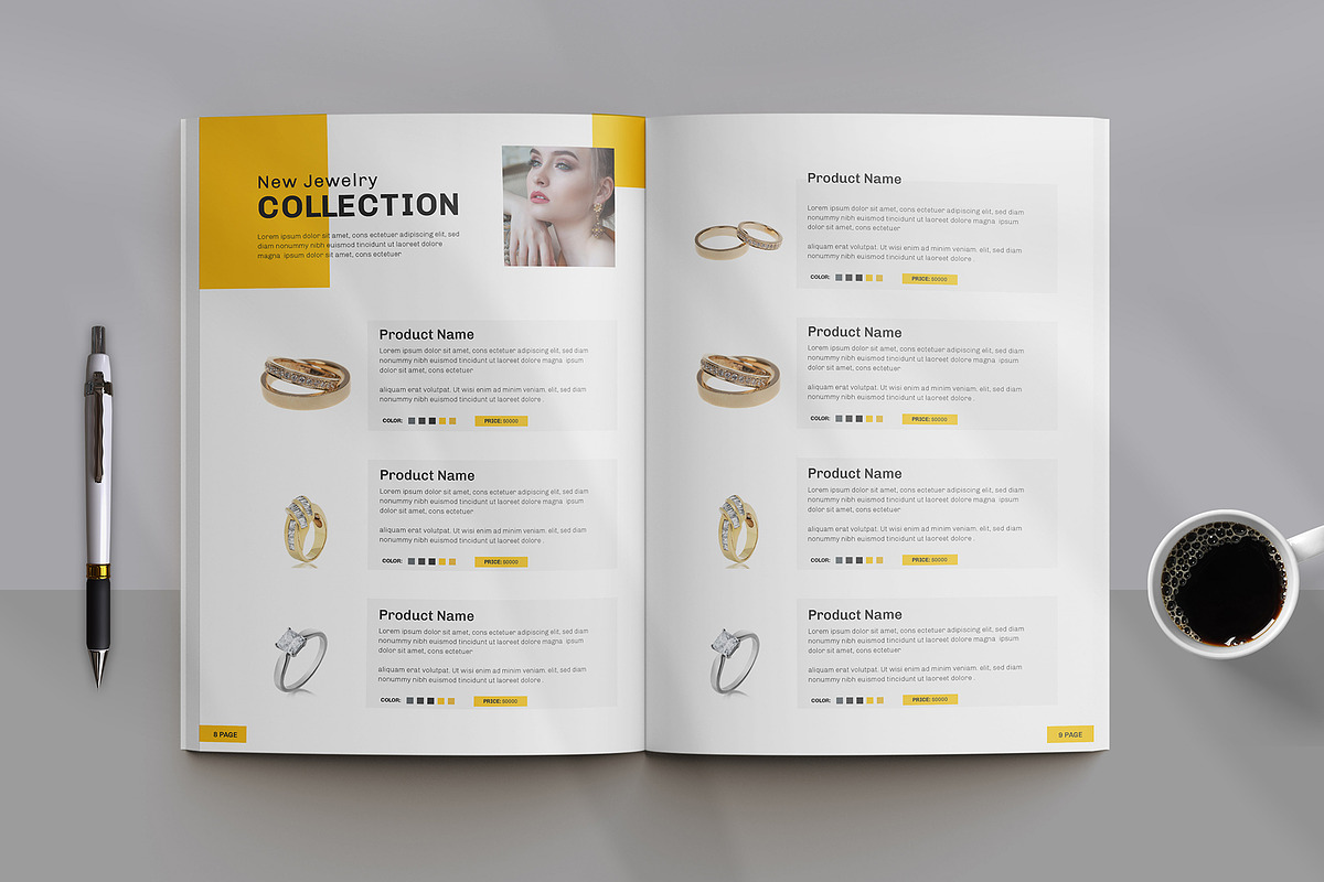 Product Catalog Template Design