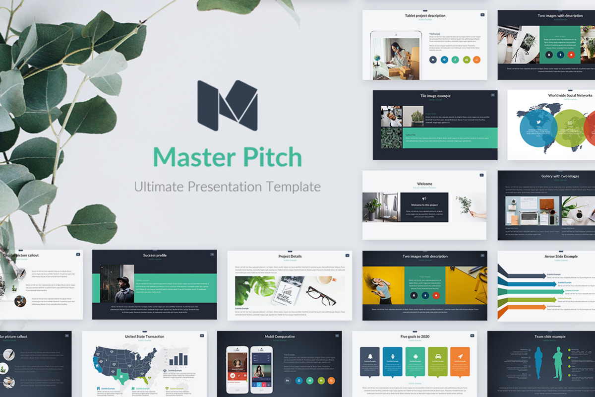 Master Pitch | Powerpoint Template, a Presentation Template by Zacomic ...