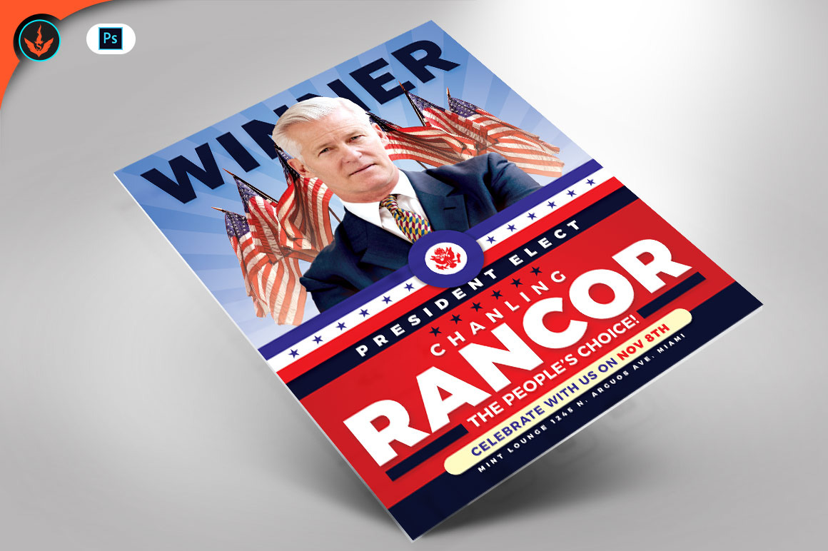 President Elect Political Flyer, a Flyer Template by SeraphimChris