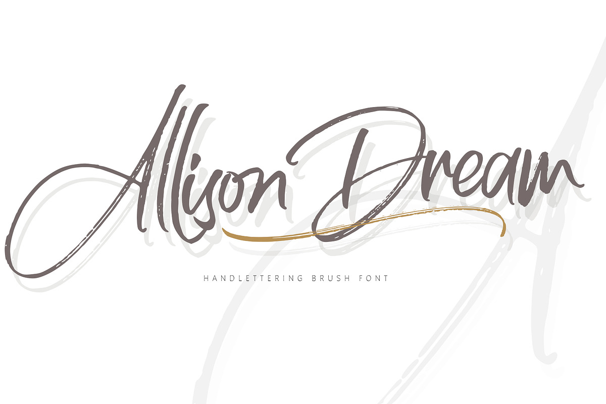 Allison Dream, a Script Font by Rochart