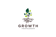 Growth Logo Template, a Branding & Logo Template by Buqancreative