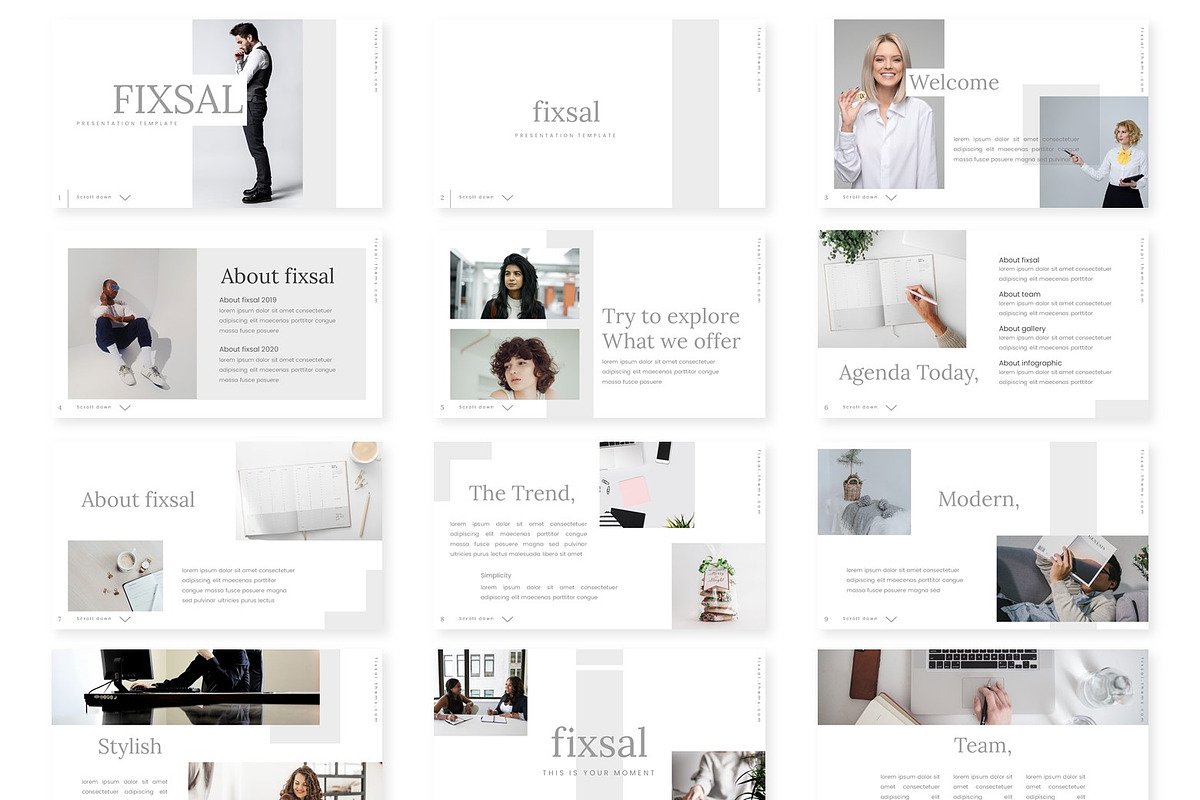 Fixsal - Powerpoint Template, a Presentation Template by AQR Studio ...