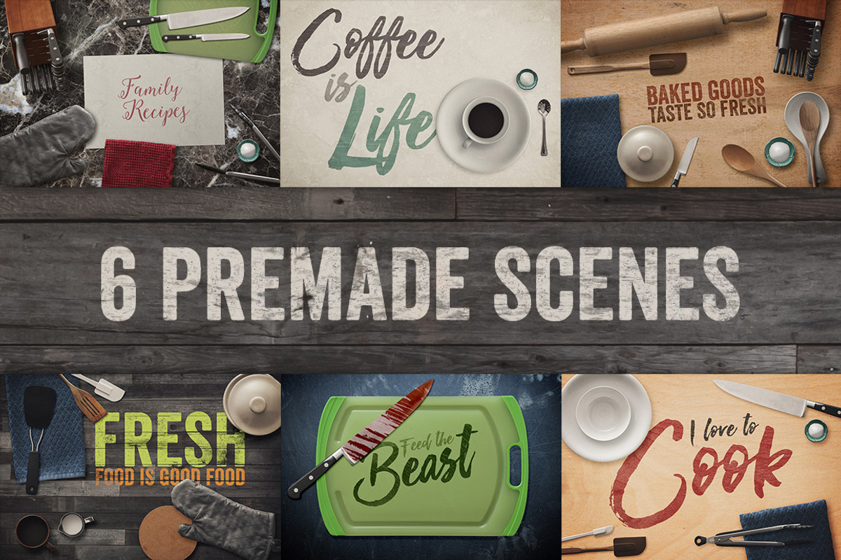 Kitchen Scene Creator Volume 1, a Graphic by Design Panoply