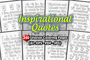 240 Inspirational Quotes Vector, a Work Illustration by Blue Digital Studio