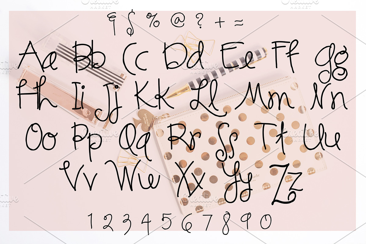 LULU Hand Lettered Font, a Handwritten Font by Rhonna Designs