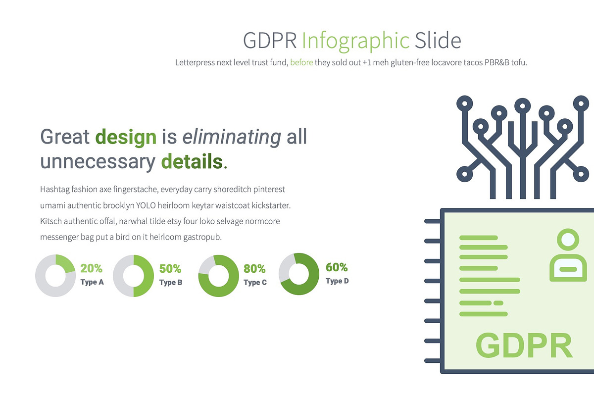 GDPR PowerPoint Infographics, a Presentation Template by Pulsecolor