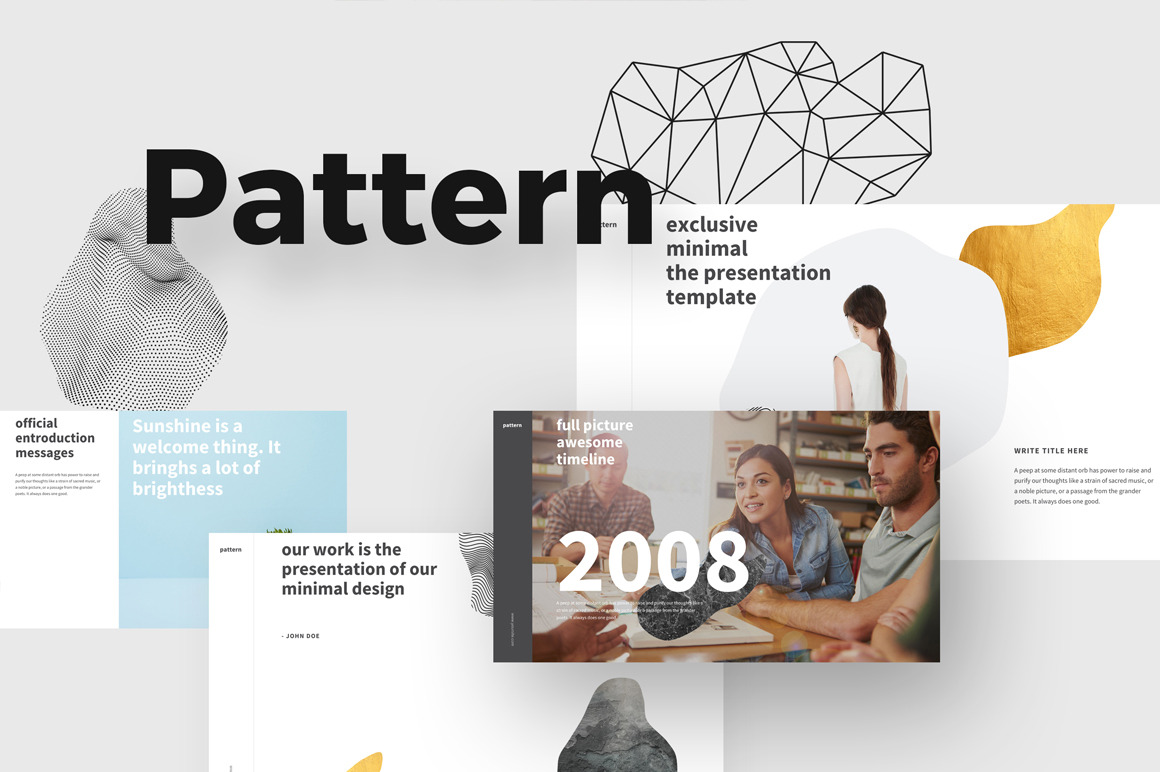 PATTERN Keynote Template, a Presentation Template by ShapeSlide