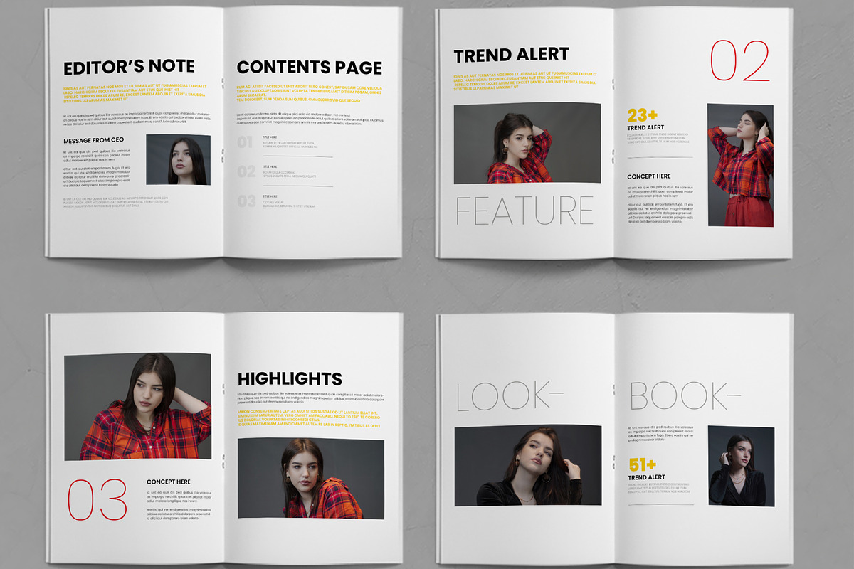 Trendy Fashion Magazine Template