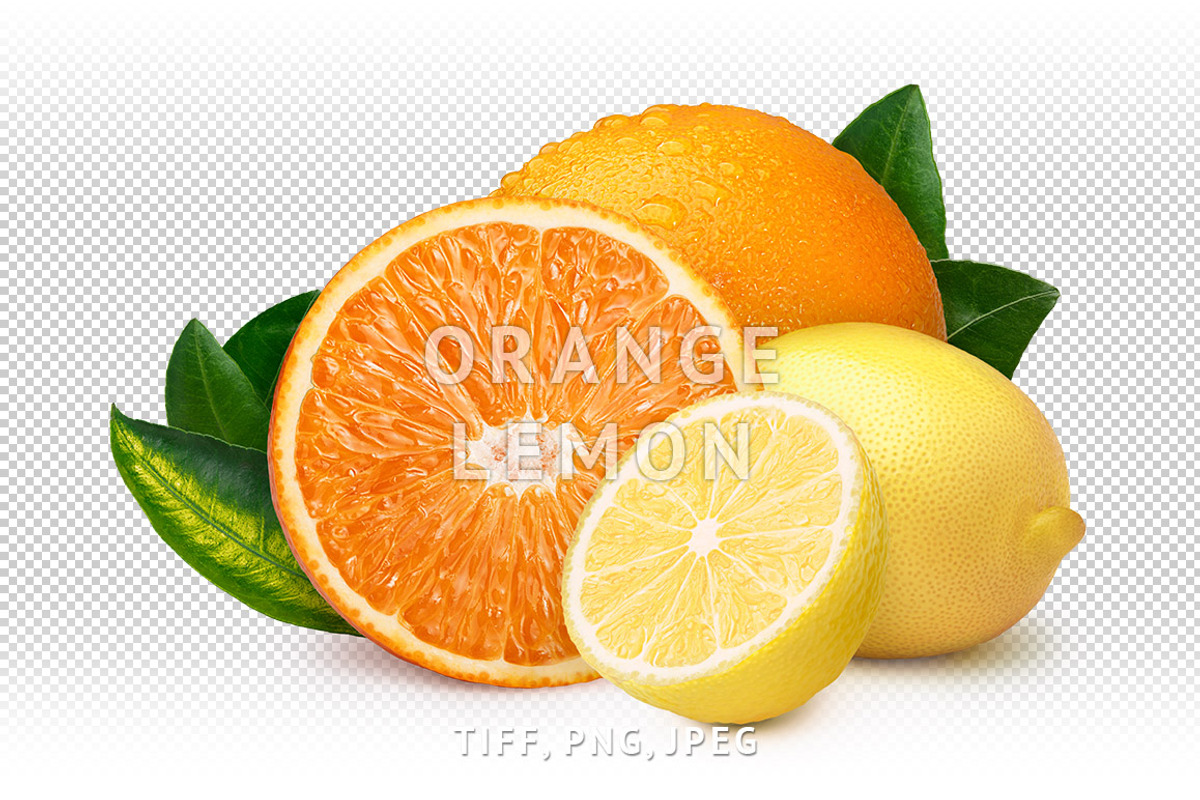 Orange with lemon, an Object Graphic by Hortimages