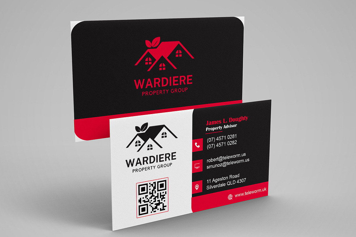 Editable Double-Sided Profile Card PSD