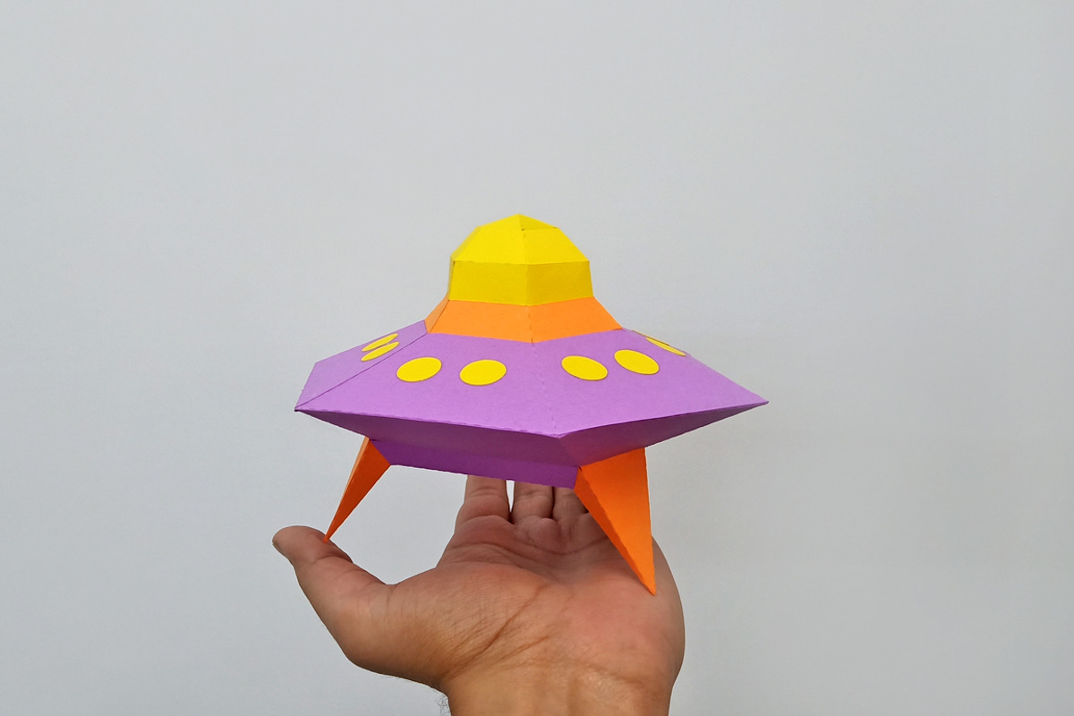 DIY Alien ship,UFO - 3d papercraft, a Templates & Theme by PAPER amaze
