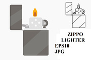 Zippo lighter vector, an Object Illustration by alex.hliv