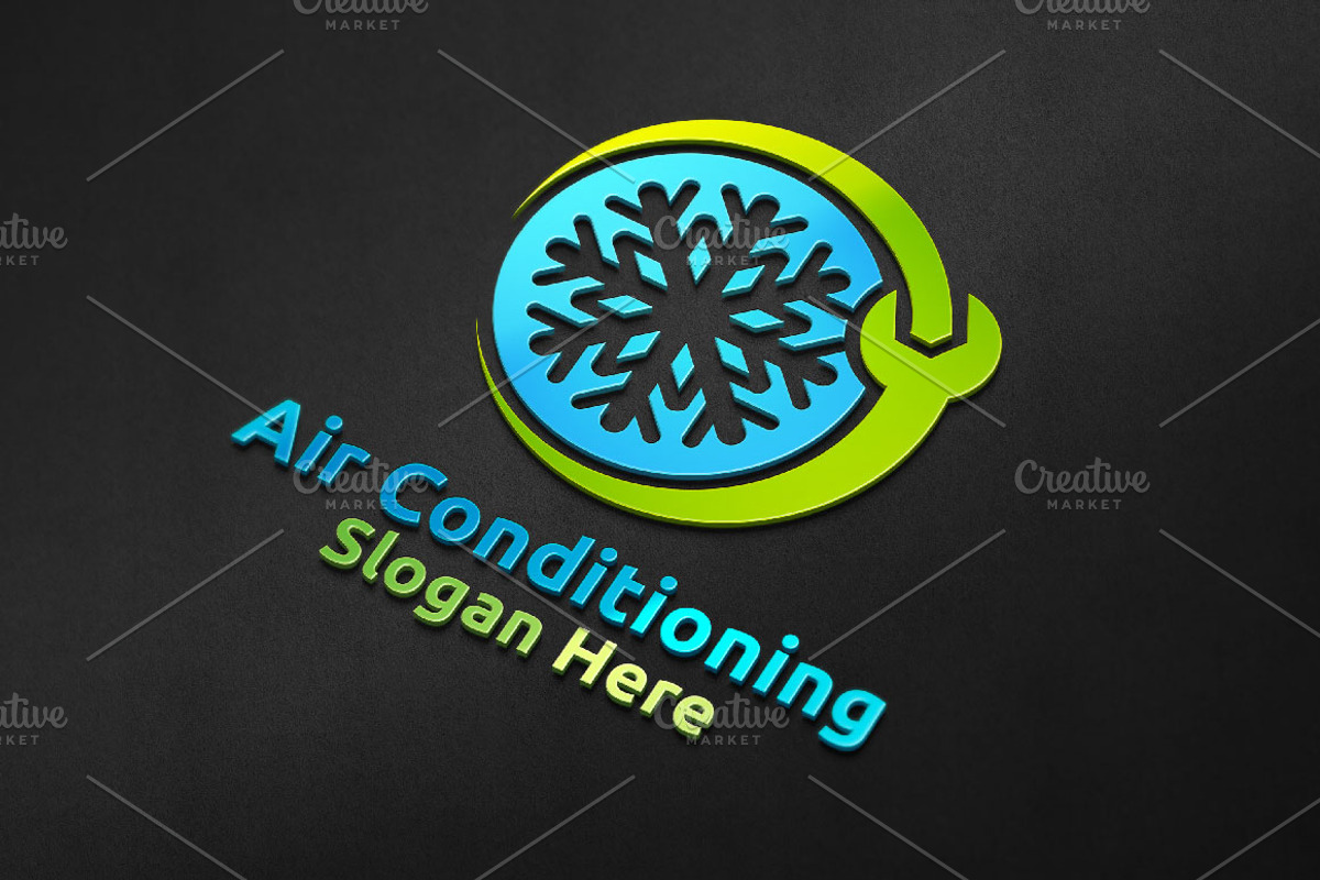 40+ Air Conditioning Logo Bundle, a Branding & Logo Template by denayunebgt