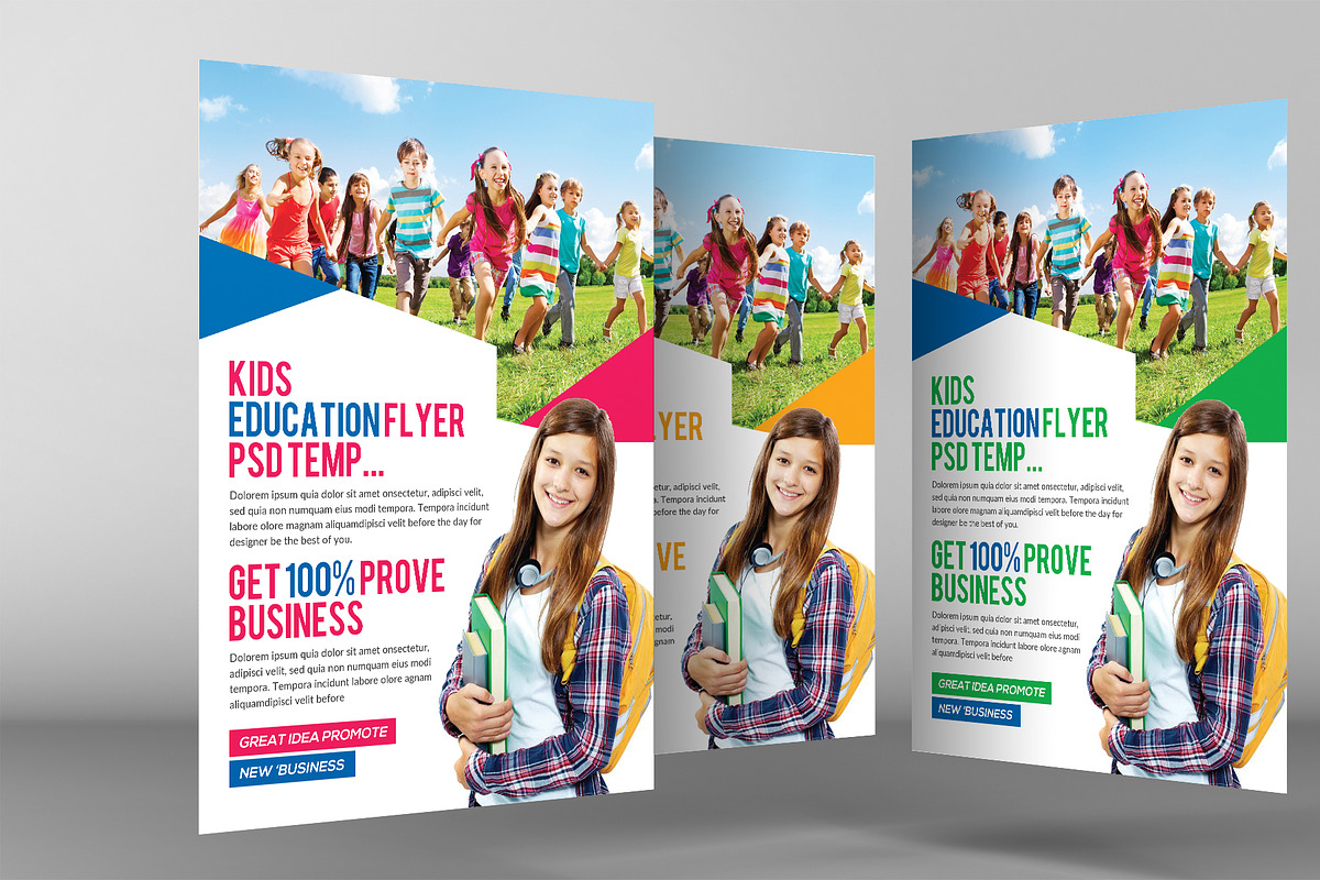 Education Foundation & School Flyer, a Flyer Template by graphicforest