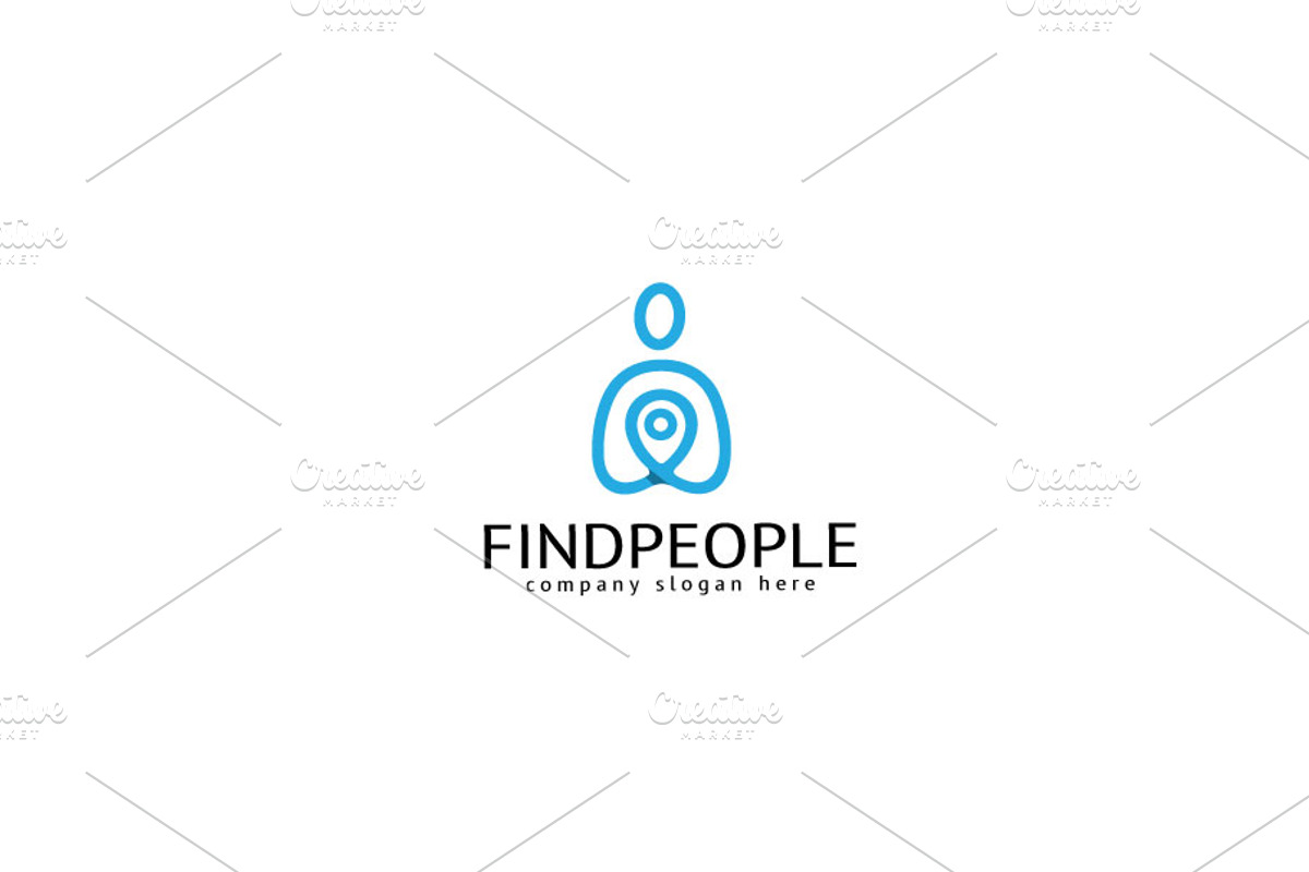 find people logo, a Branding & Logo Template by Mariyana