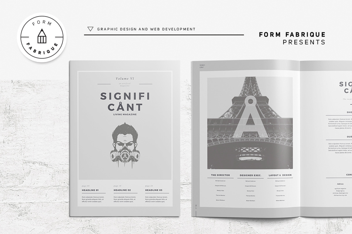 Significant Magazine, a Magazine Template by Form Fabrique