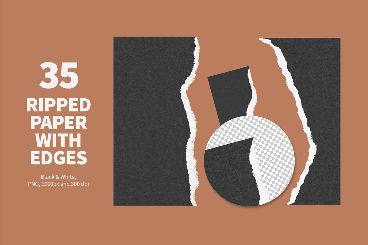 Ripped Paper Textures & Mockups, a Texture Graphic by Gravito
