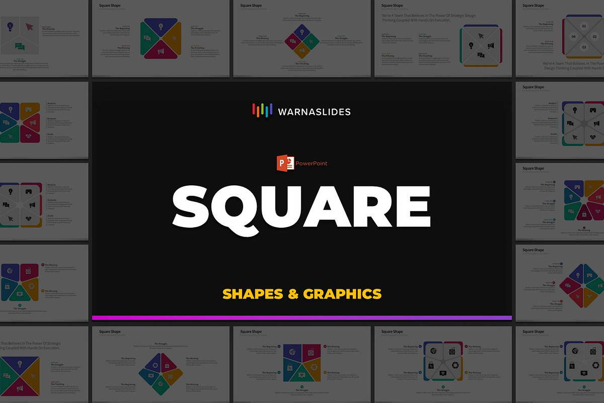 Square PowerPoint Templates | Creative Market