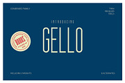GELLO, a Sans Serif Font by Linecreative