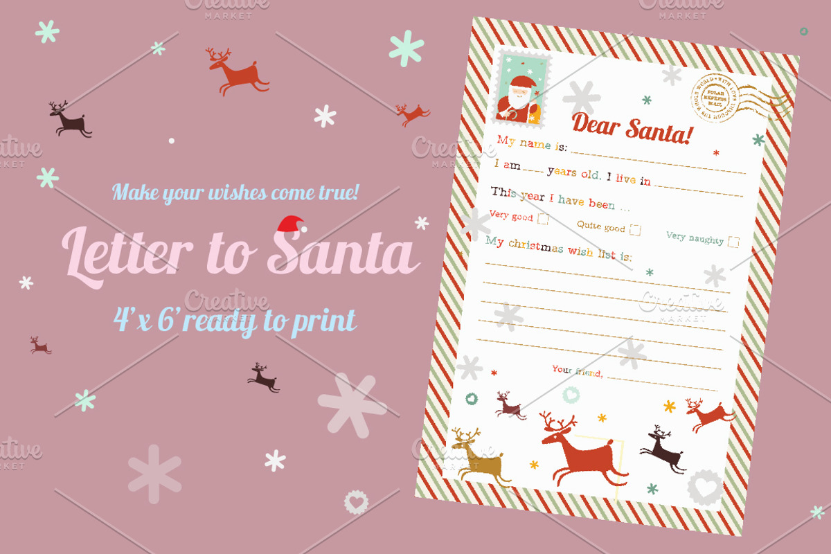 Dear Santa! wish list, a Card Template by Alena