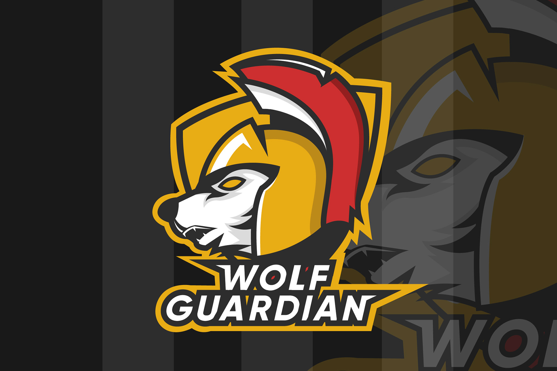 Wolf Guardian Logo Templates, a Branding & Logo Template by Naistudio
