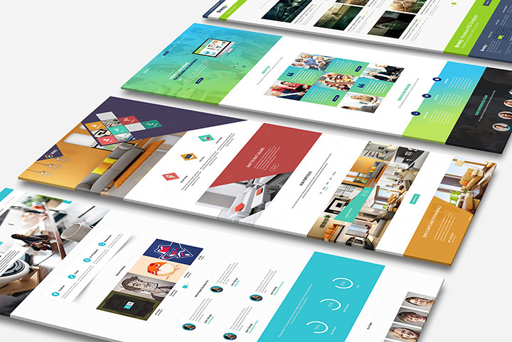 Landing Page Mock-Up 02, a Print Template by Graphicsworld125