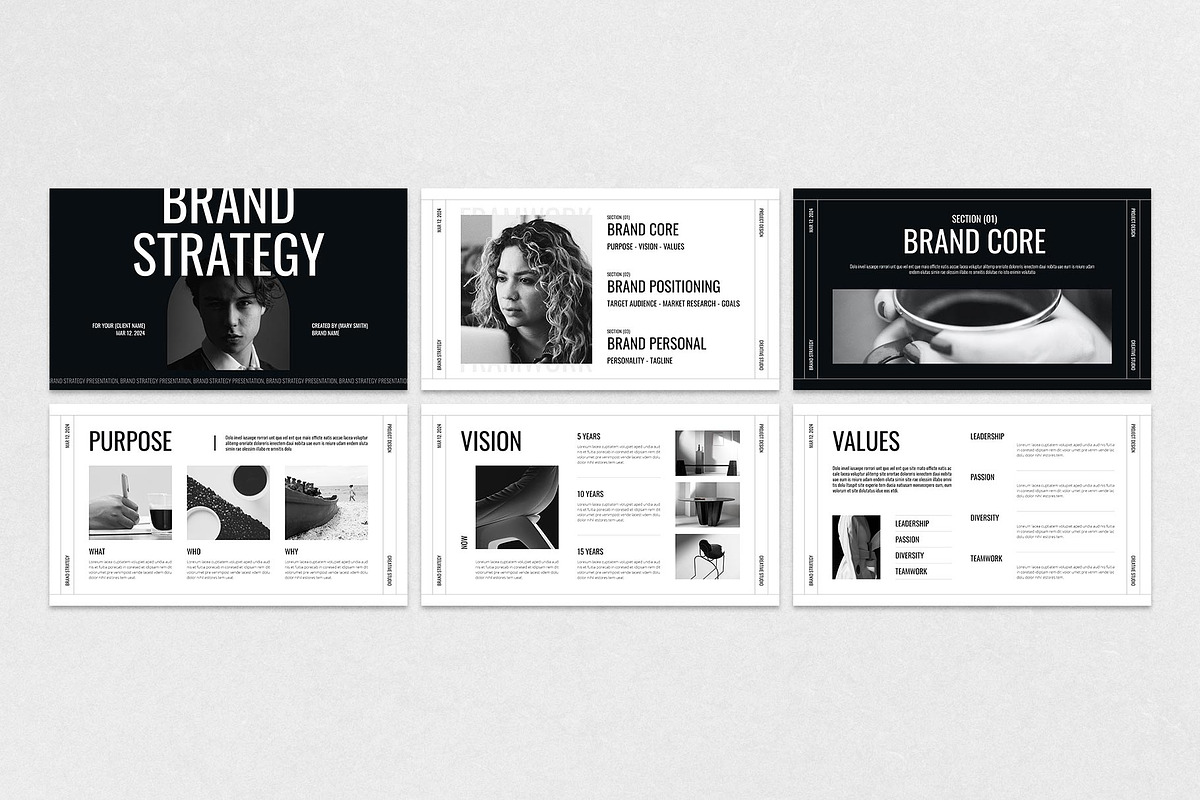 Brand Strategy Presentation Template, a Presentation Template by ...