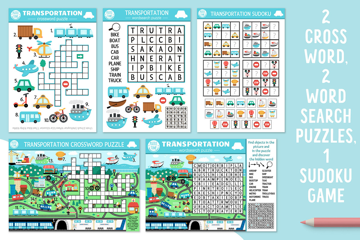 Transportation games and activities, an Education Illustration by Lexi ...