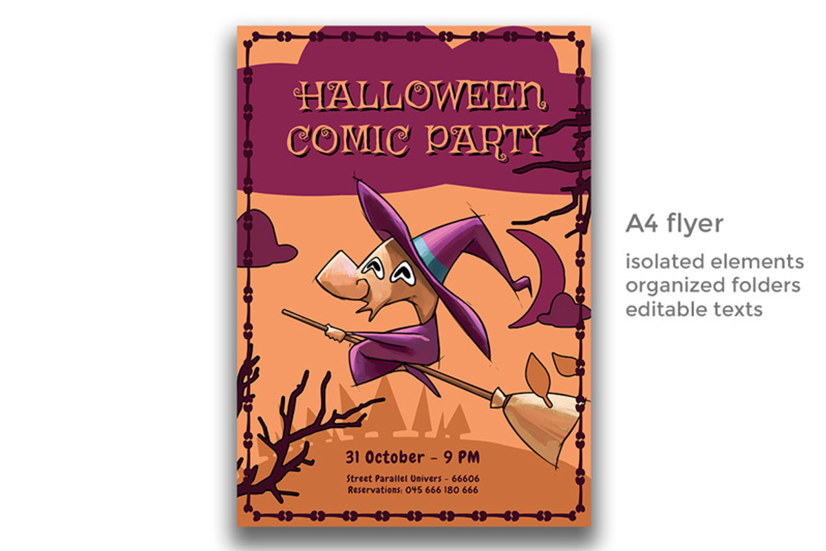 Halloween comic bundle, an Illustration by Rigostudios Market ...