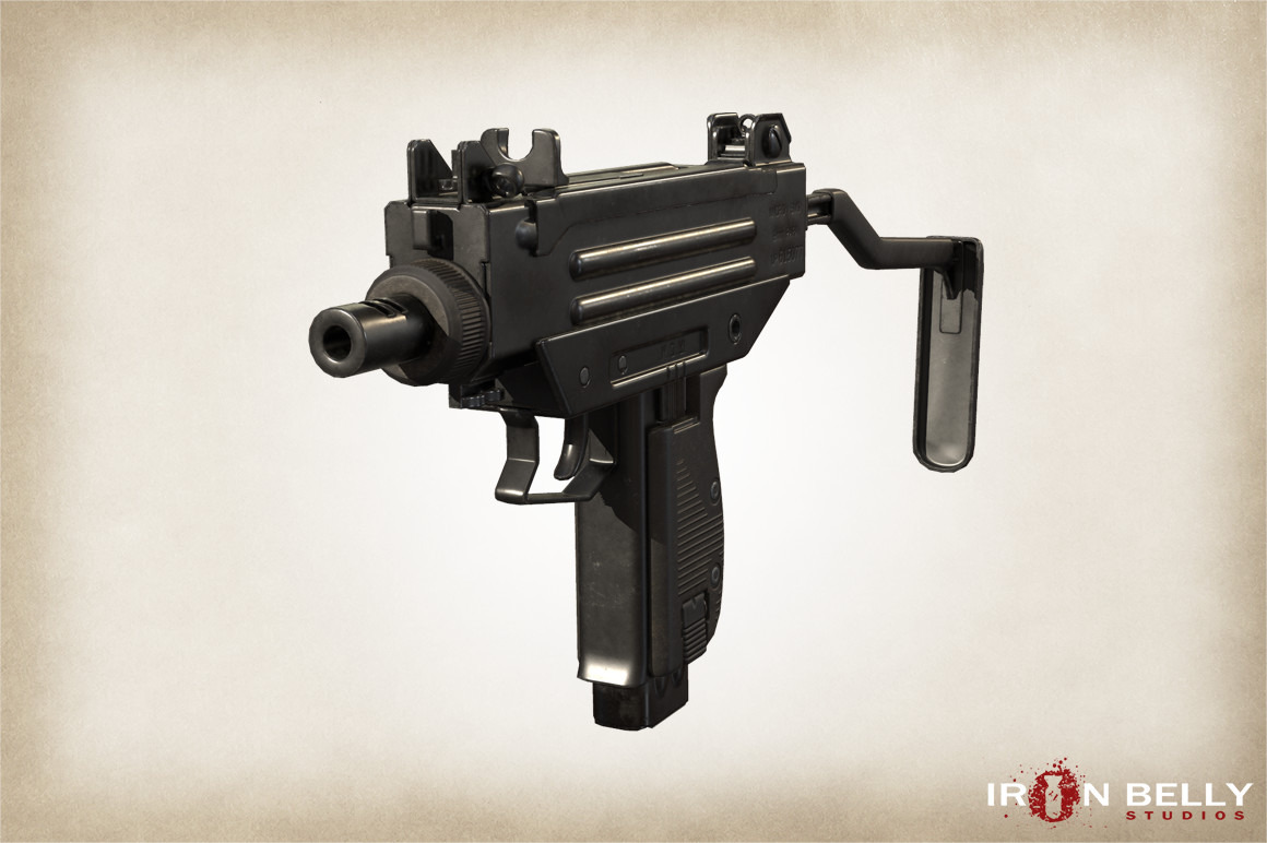 AAA FPS Micro-Uzi SMG, an Object 3D Model by Ironbelly Studios
