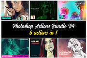Photoshop Actions Bundle V4, an Action Add-On by PSD Action