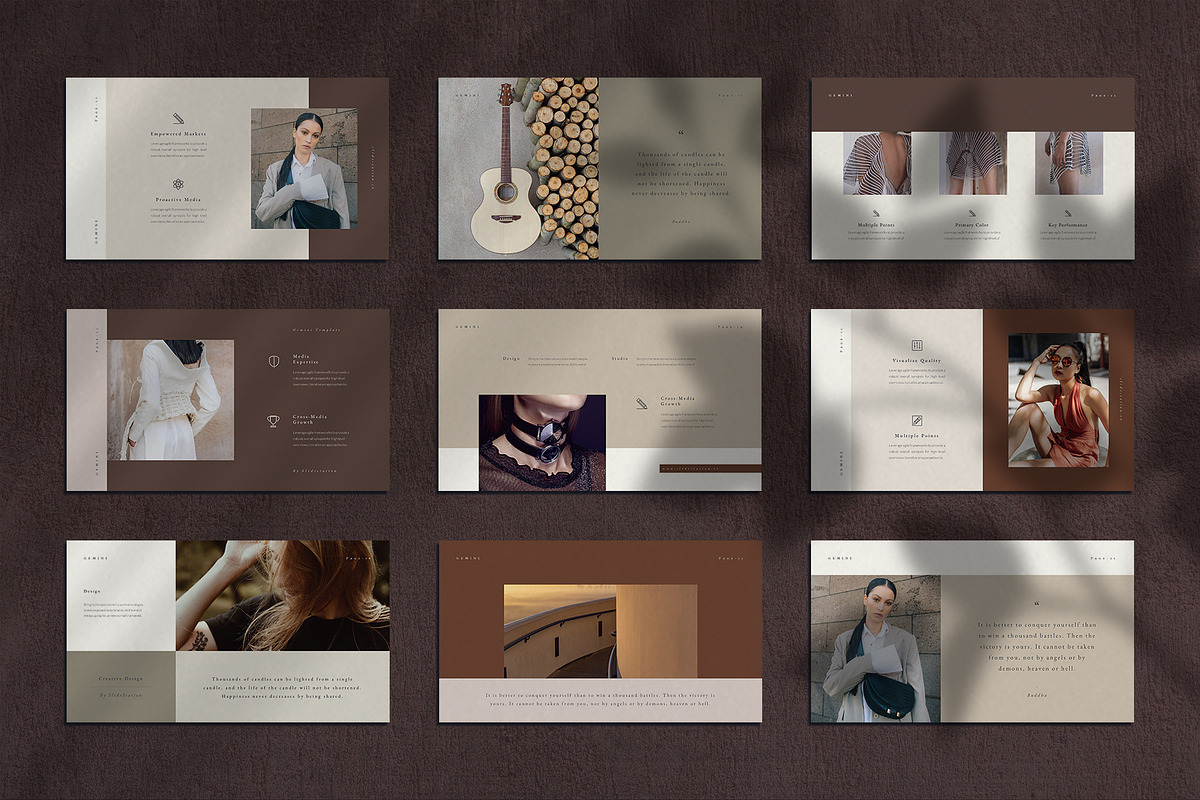 Gemini PowerPoint Presentation, a Presentation Template by SlideStation