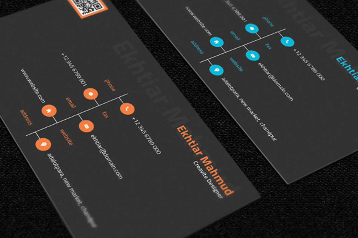 Creative Timeline Business Card, a Business Card Template by itsekhtiar