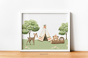 Tribal Woodland Animals, an Animal Illustration by Estudio 812