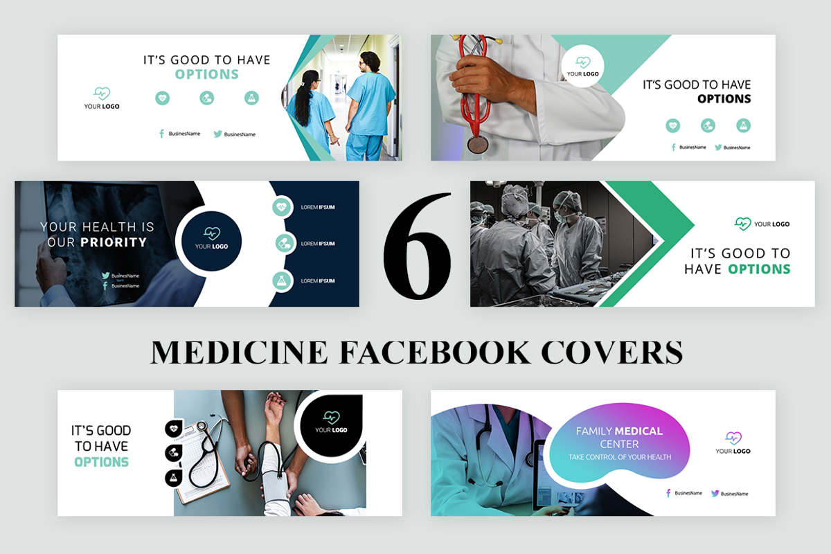 Medicine Facebook Covers, a Social Media Template by UNIK Agency