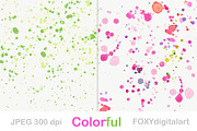 Watercolor paint splatter background, a Texture Graphic by ...