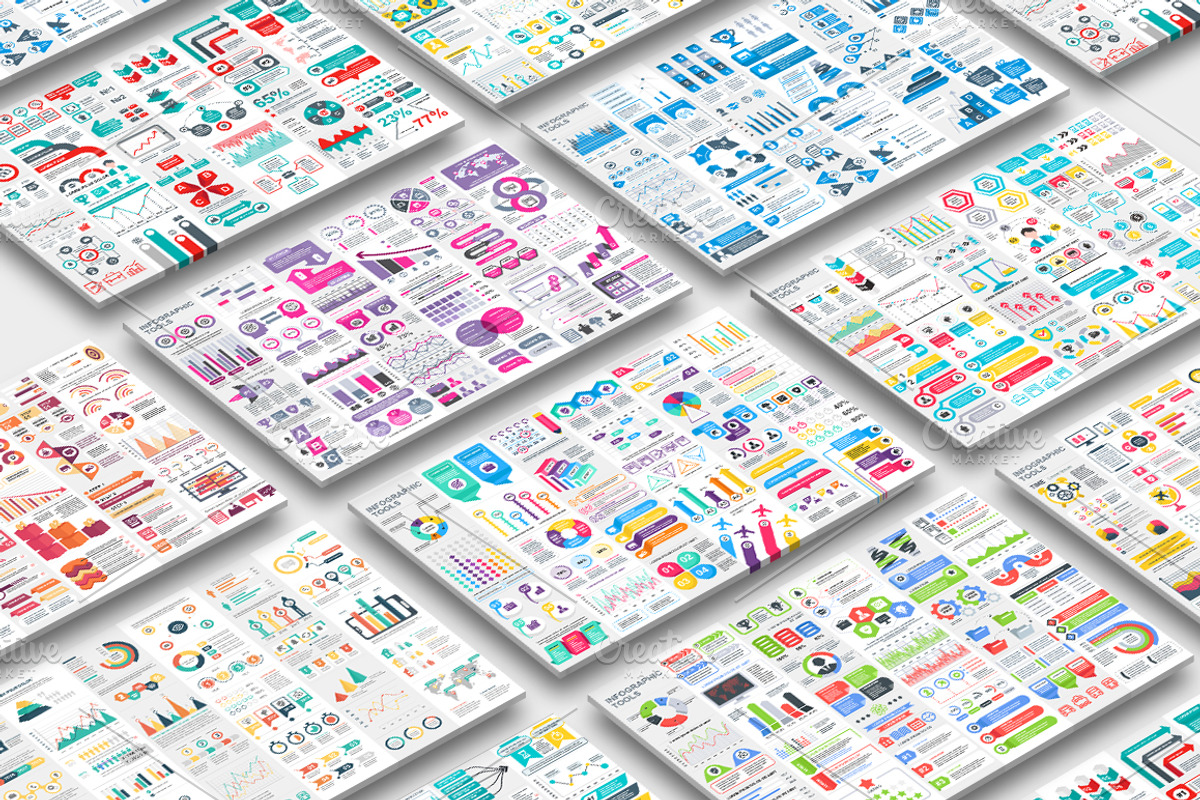 Infographic Elements Mega Bundle, a Presentation Template by alexdndz