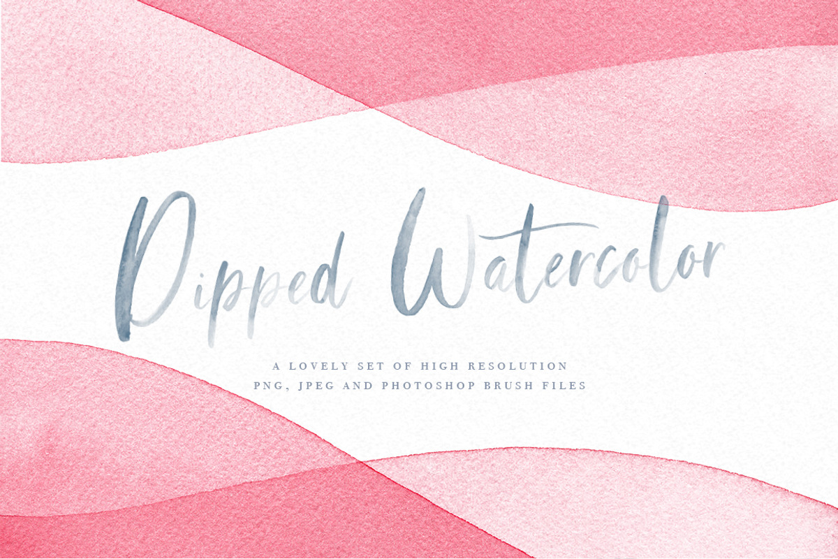Watercolor Dip Dye Backgrounds, a Texture Graphic by By Lef