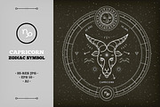 ♑ Capricorn Zodiac Symbol, an Object Graphic by painterr