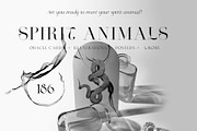 Spirit animals. Oracle cards
