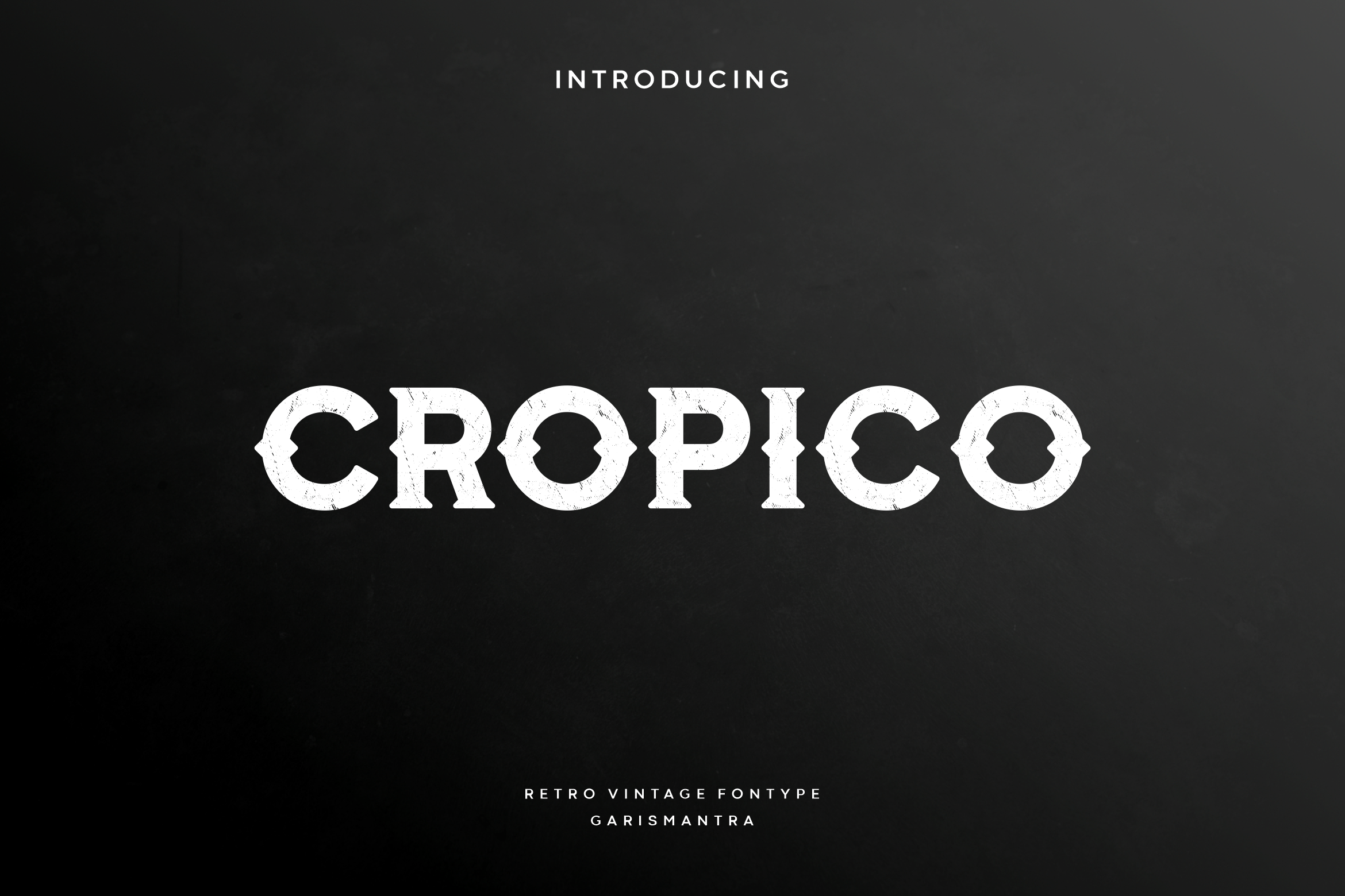 Cropico, a Serif Font by garismantra